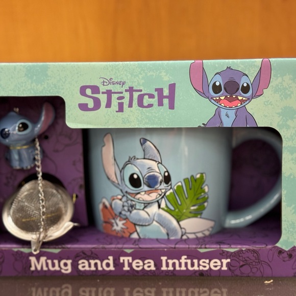 Disney | Other | Disney Stitch Mug And Tea Infuser Set | Poshmark